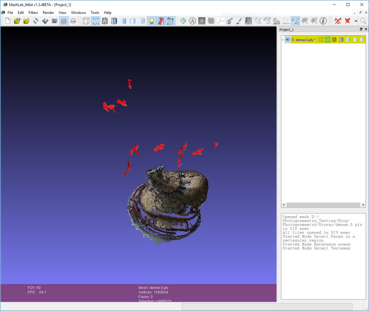 Photogrammetry Testing 3: VisualSFM + PMVS + Meshlab – Prof. Peter L ...