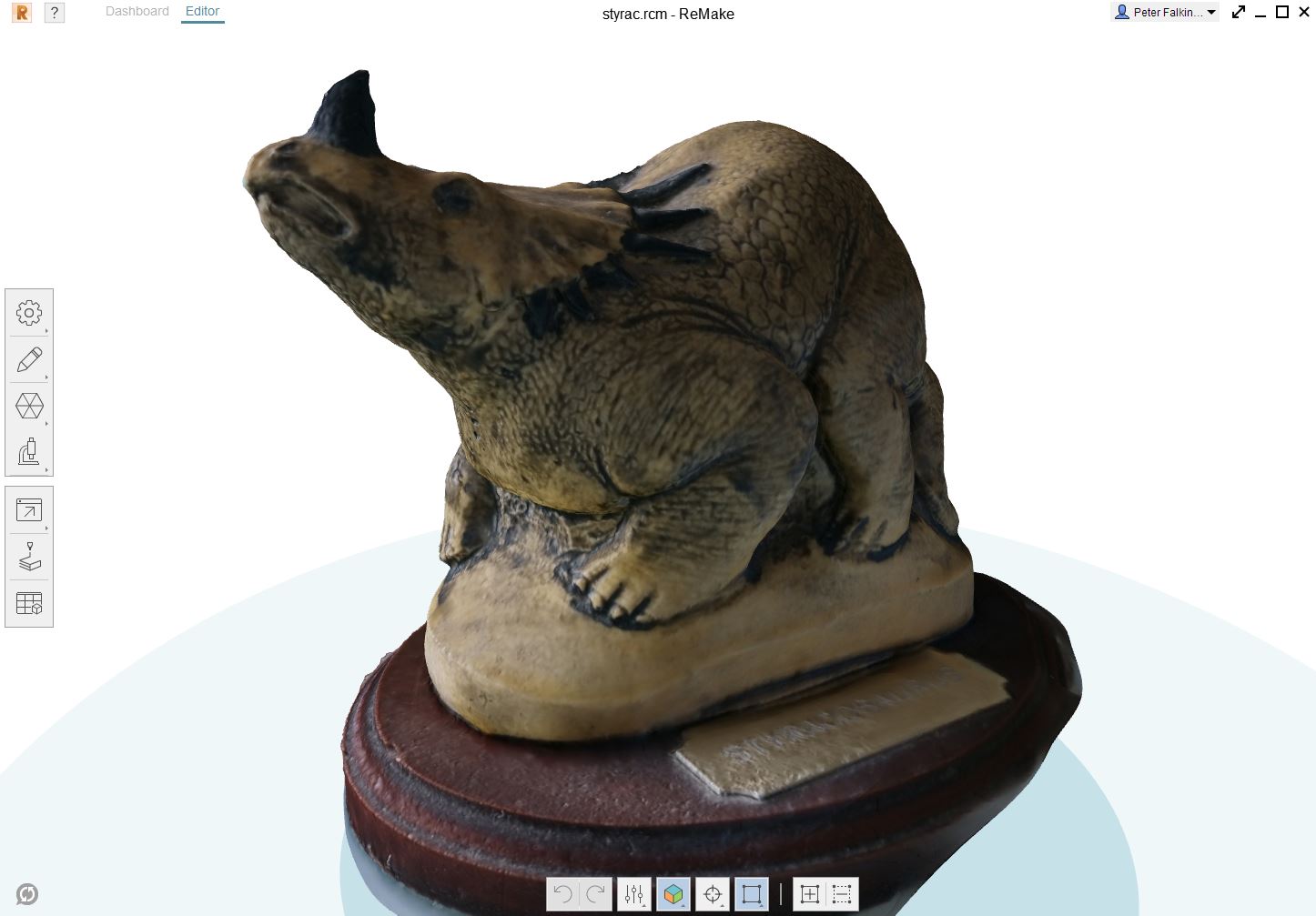 Photogrammetry Testing 6: Autodesk ReMake – Prof. Peter L. Falkingham