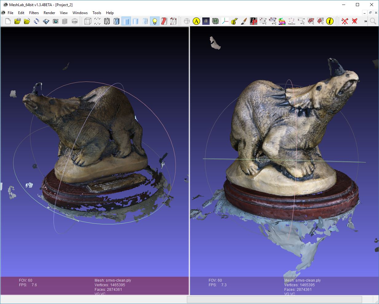 Photogrammetry testing 7: SMVS (+MVE) – Prof. Peter L. Falkingham