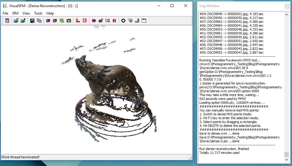 Photogrammetry Testing 3: VisualSFM + PMVS + Meshlab – Prof. Peter L ...