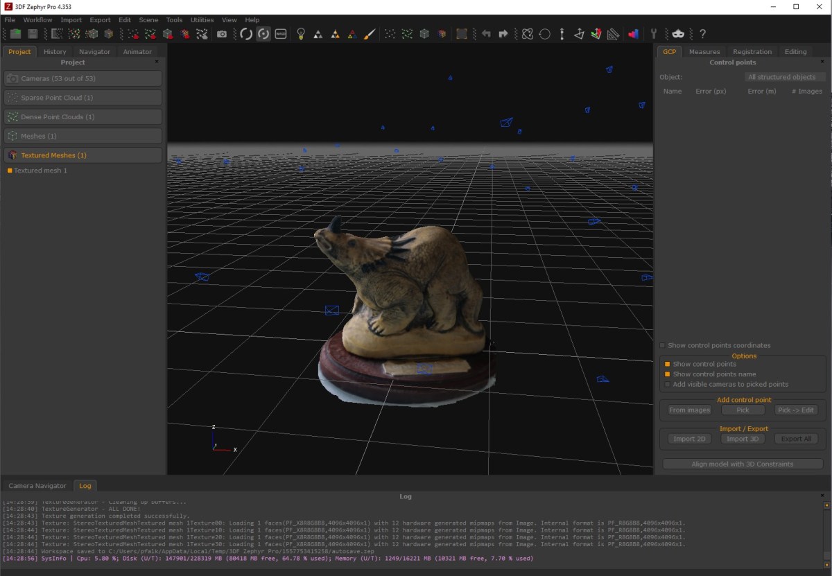 Photogrammetry Testing – 3DF Zephyr Pro [commercial software] – Prof ...