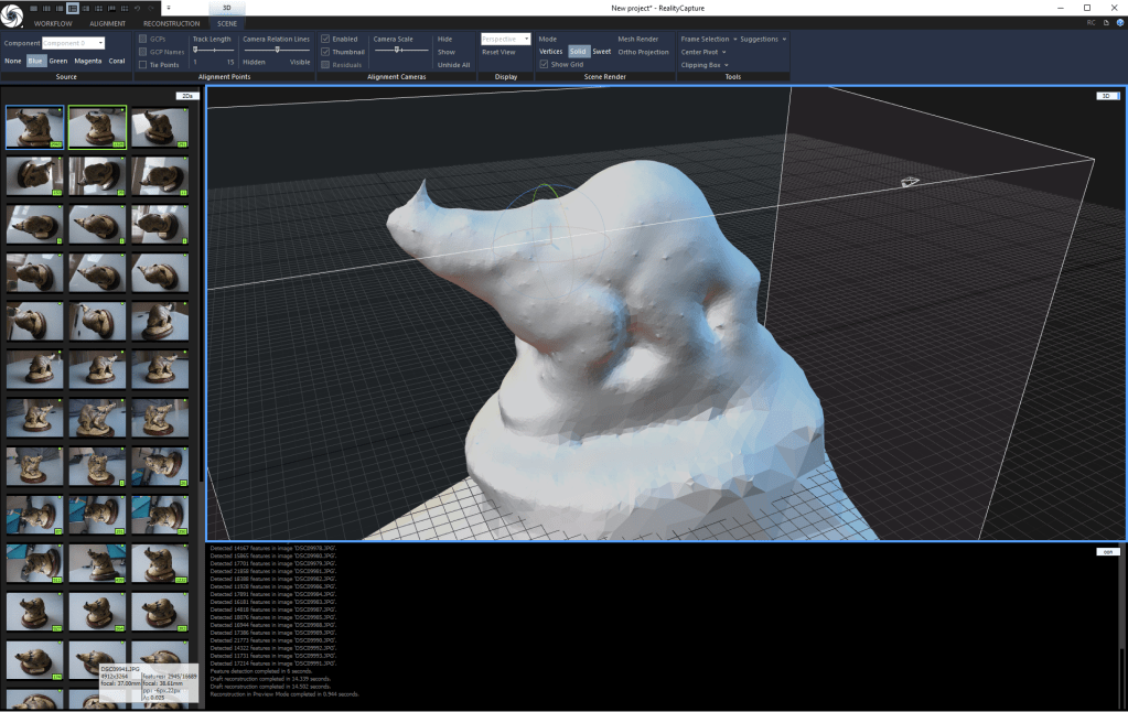 Photogrammetry Testing – Reality Capture [commercial software] – Prof ...