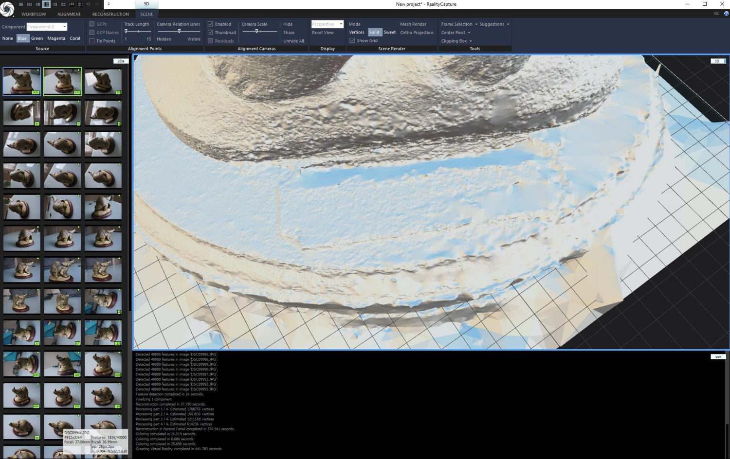 Photogrammetry Testing – Reality Capture [commercial software] – Prof ...