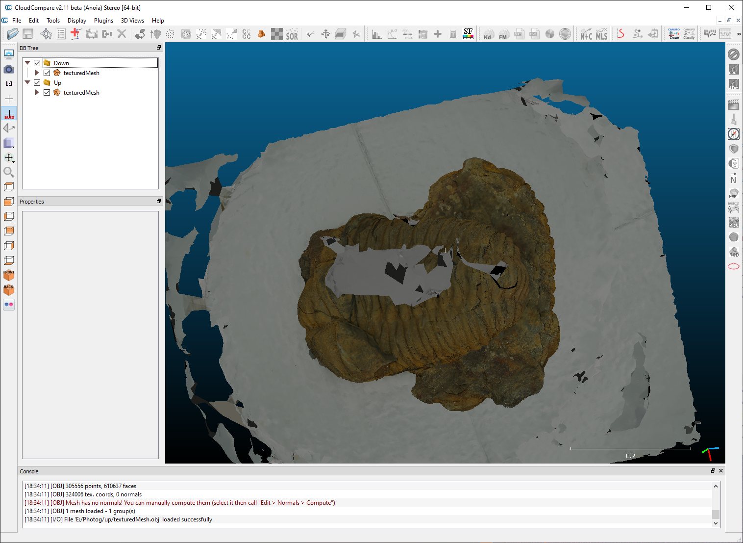 Aligning and merging two halves of a scan: CloudCompare – Prof. Peter L ...