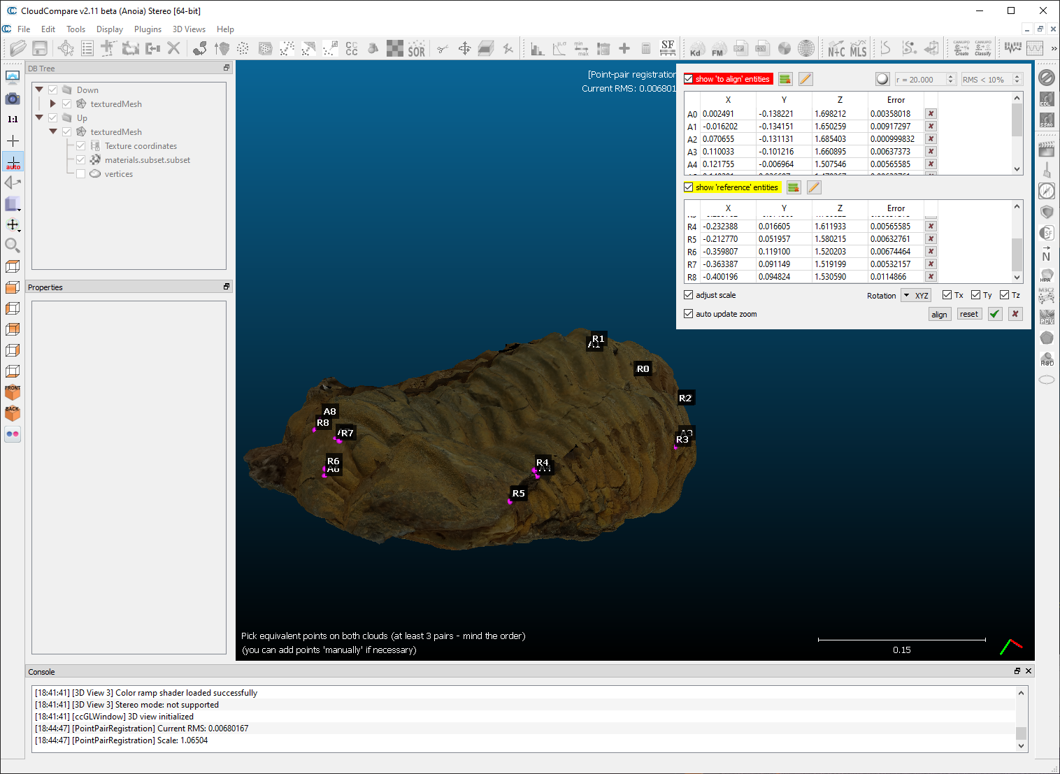 Aligning and merging two halves of a scan: CloudCompare – Prof. Peter L ...