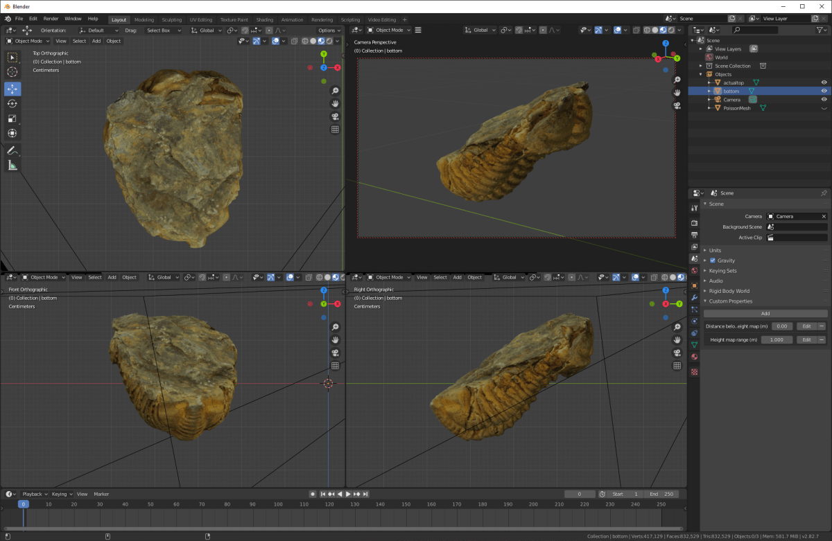 Transferring textures from two halves to a whole (using Blender) – Prof ...